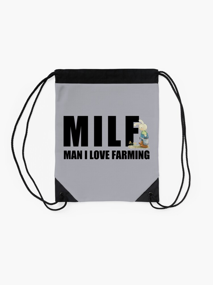 "MILF Man I Love Farming" Drawstring Bag for Sale by azharo | Redbubble