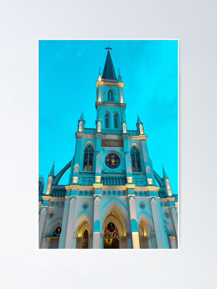 "Raffles Church in Singapore" Poster by HappinessShop | Redbubble