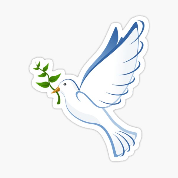 "peace dove Sticker" Sticker for Sale by YASSMEEN56 | Redbubble
