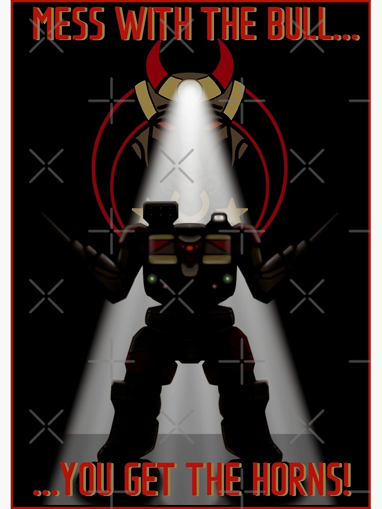 "Battletech - Taurian Defense Forces poster "Mess with the bull"" Art ...