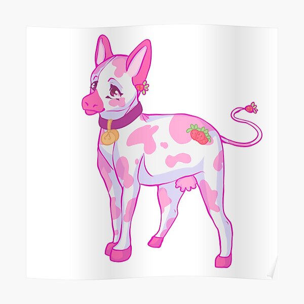 "Strawberry Cow" Poster by thenameproject | Redbubble