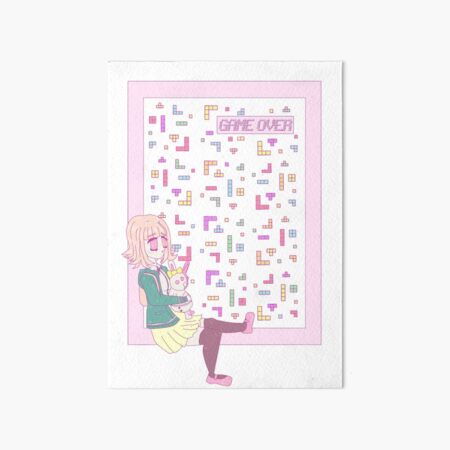 "Chiaki Nanami Template" Art Board Print for Sale by mushroom-shuu ...