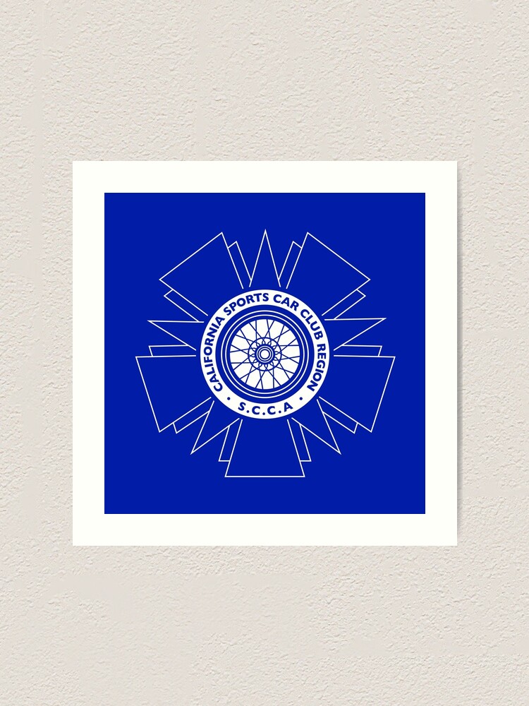 " SCCA (Sports car Club of America) California region vintage emblem ...