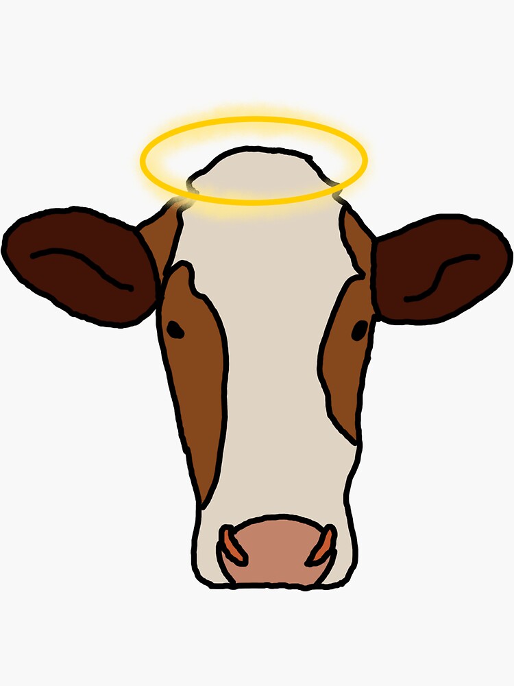 "Holy cow" Sticker for Sale by allikelly2511 | Redbubble
