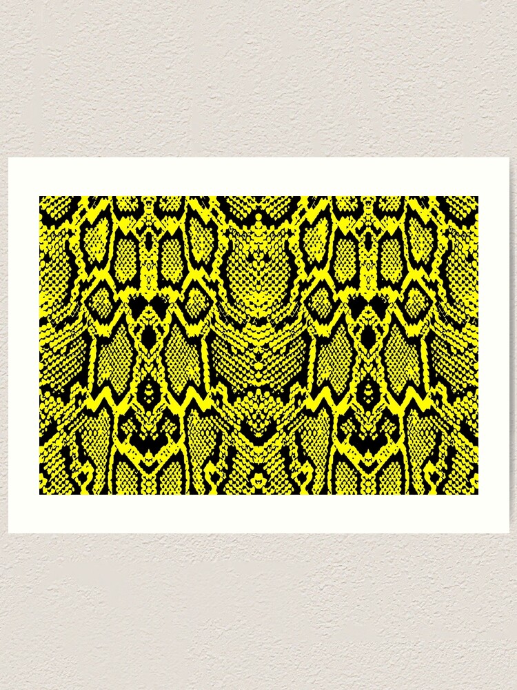 "Yellow Snake Skin" Art Print for Sale by TekknoOutfits | Redbubble
