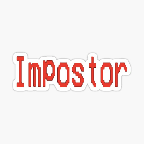 "Among us Imposter" Sticker by DunkPlank | Redbubble