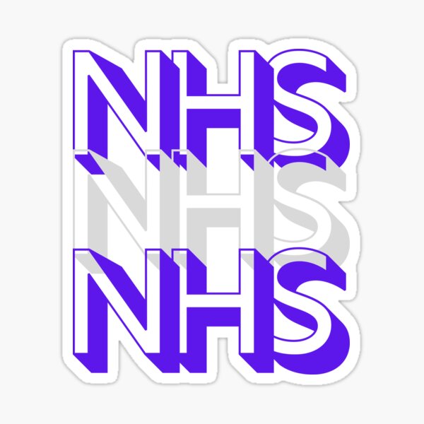 "KEY WORKER NHS" Sticker by ETERAGRAM | Redbubble