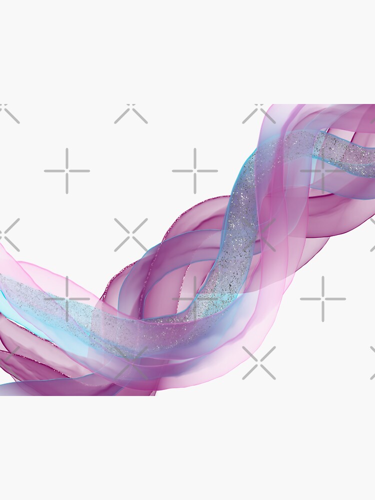 "Cool Ribbons" Sticker by WalkerColors | Redbubble