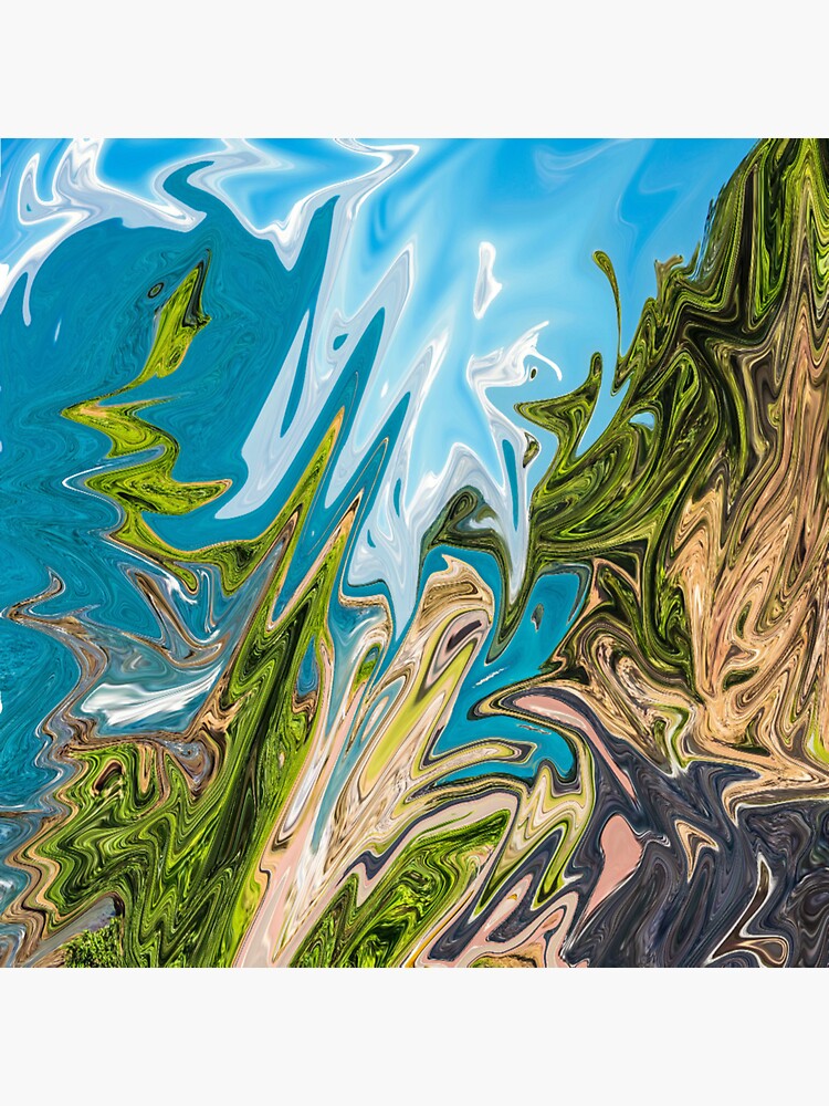 "Natural color splash" Sticker by Krydesign | Redbubble