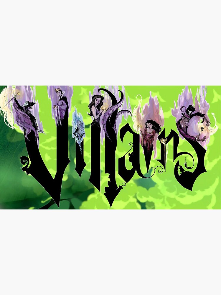 "Disney villains" Canvas Print by Eurus12 | Redbubble