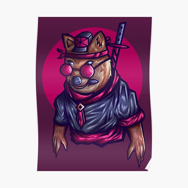 Póster «Copia de Shiba Inu, el doggo samurai actualizado» de ...