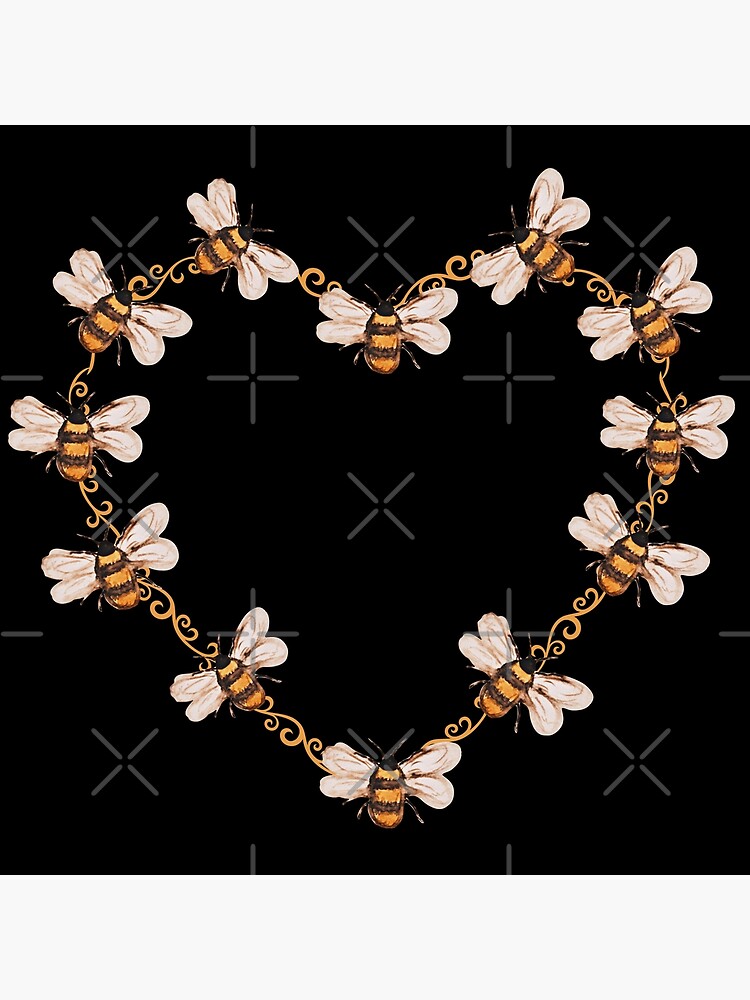 "Bumblebee heart sweet" Poster for Sale by Feyart | Redbubble