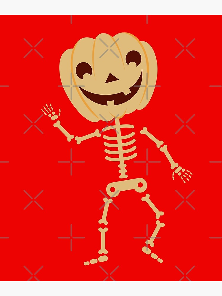 "Funny Skeleton Face Pumpkin September Birthday " Poster by NAJIBOSS ...