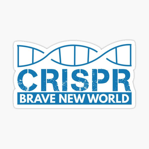 "Brave New World: CRISPR" Sticker by CitizenAwear | Redbubble
