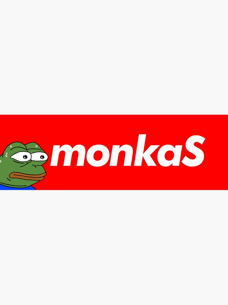 "monkaS Peepo Red Box Twitch Meme" Sticker for Sale by Twitchmeme ...
