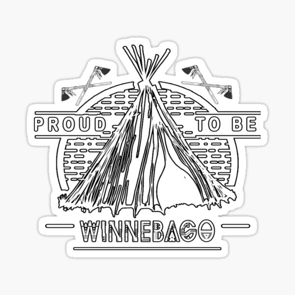 "Native American - Proud To Be winnebago" Sticker by nativeStor | Redbubble