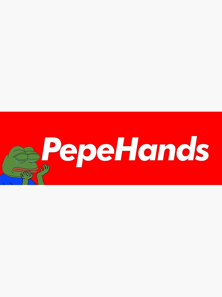 Lámina artística «PepeHands Red Box Twitch emote Meme BTTV Mejor Twitch ...