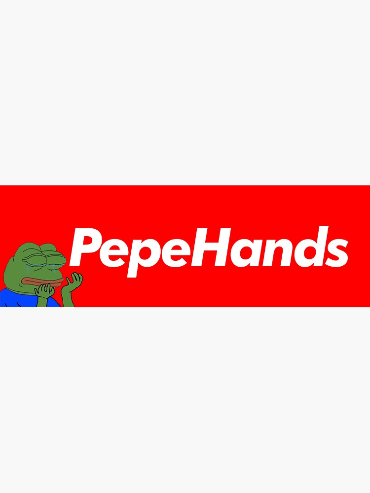 "PepeHands Red Box Twitch emote Meme BTTV Better Twitch TV Merch ...