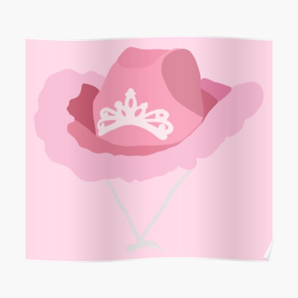 "pink cowboy hat" Poster by elizastreet | Redbubble