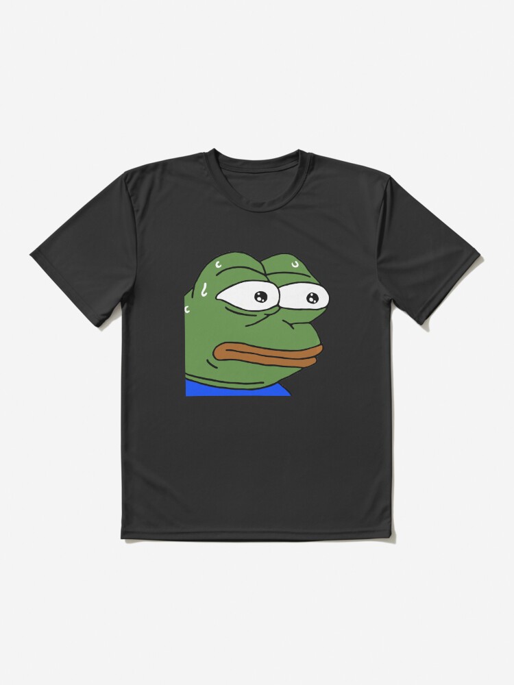 "monkaS Twitch emote Meme BTTV Better Twitch TV Merch" Active T-Shirt ...