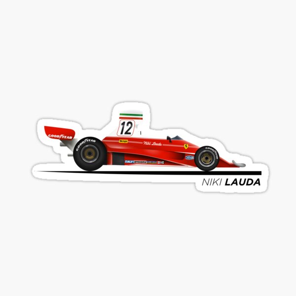"Niki Lauda - Ferrari 312 T - 1975 - 6" Sticker for Sale by ...