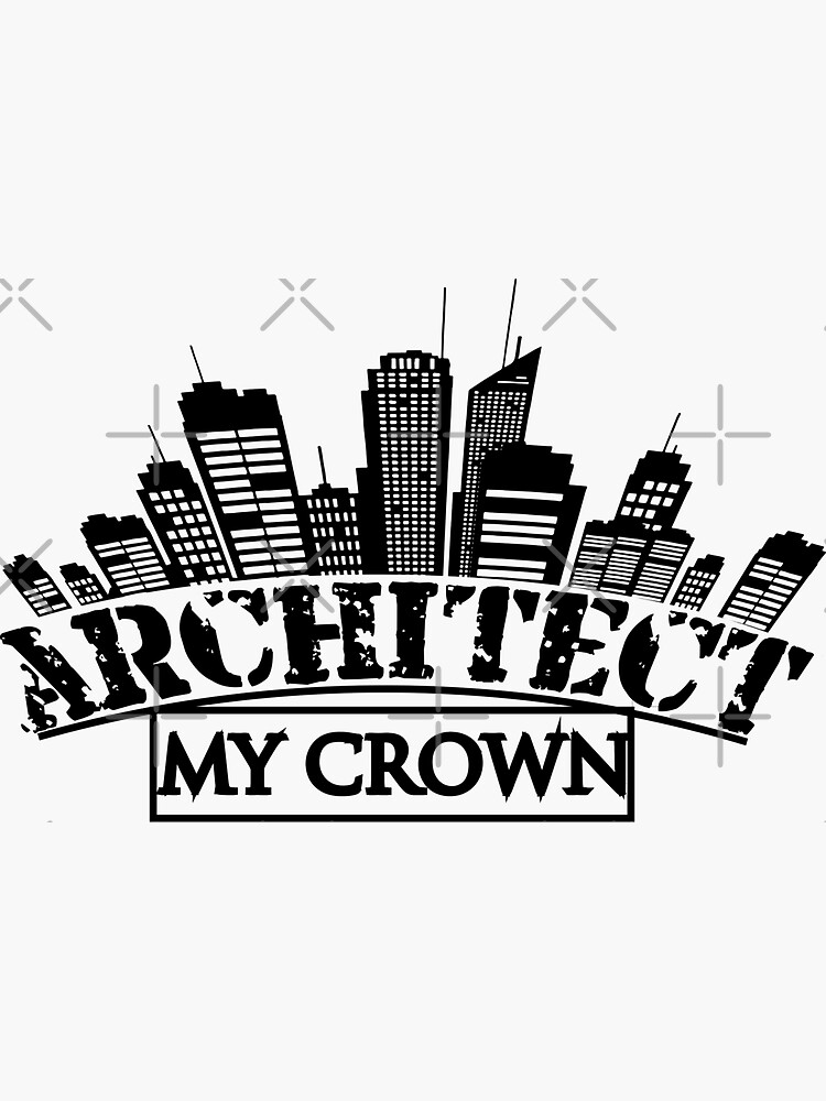 "Architects crown building silhouette " Sticker for Sale by HYCA ...