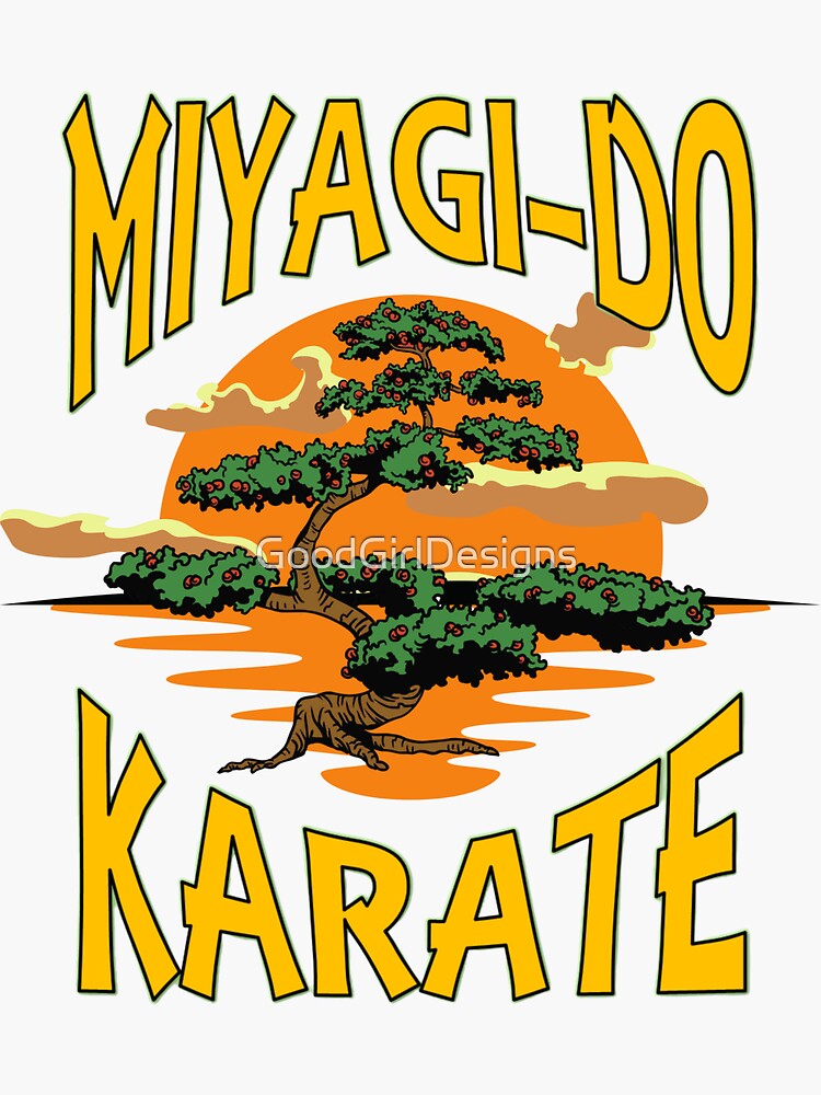 "Miyagi-Do Karate Dojo" Sticker for Sale by GoodGirlDesigns | Redbubble