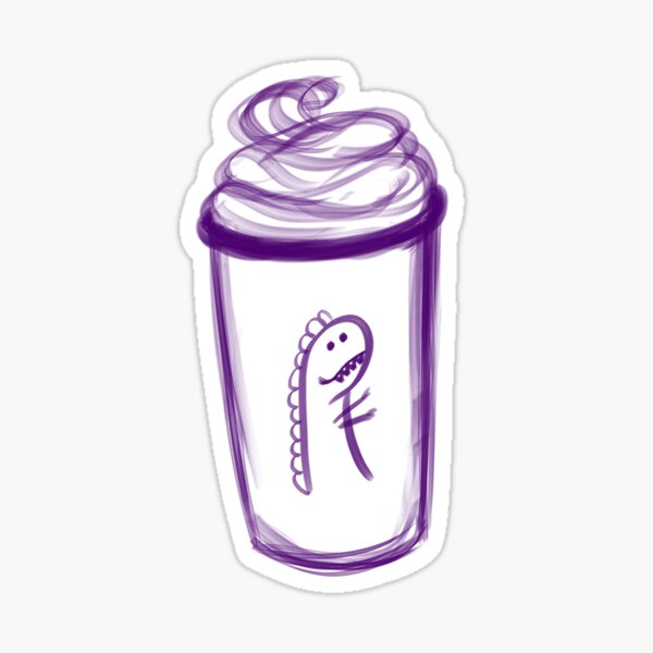 "pumpkin mocha baz-osaurus" Sticker for Sale by honeyedhuffpuff | Redbubble