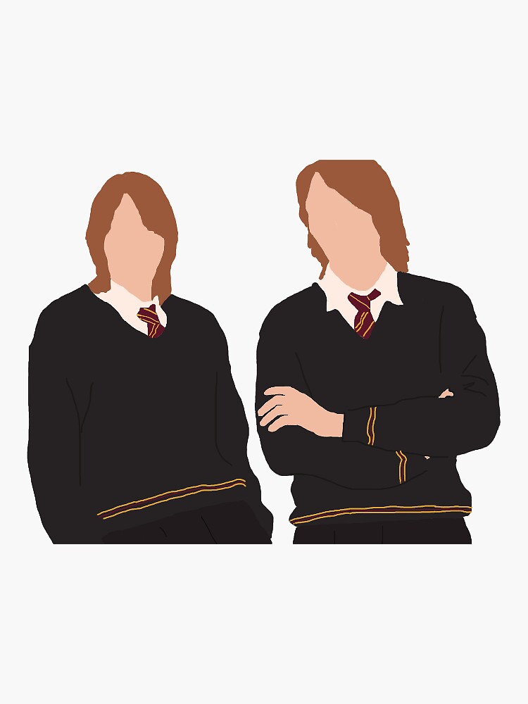 "weasly twins" Sticker by mirandaa448 | Redbubble
