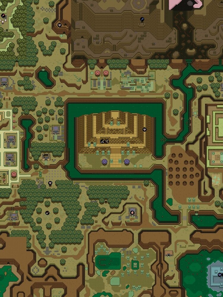 "LttP: Dark World Map" iPhone Case for Sale by reikaitantei1 | Redbubble