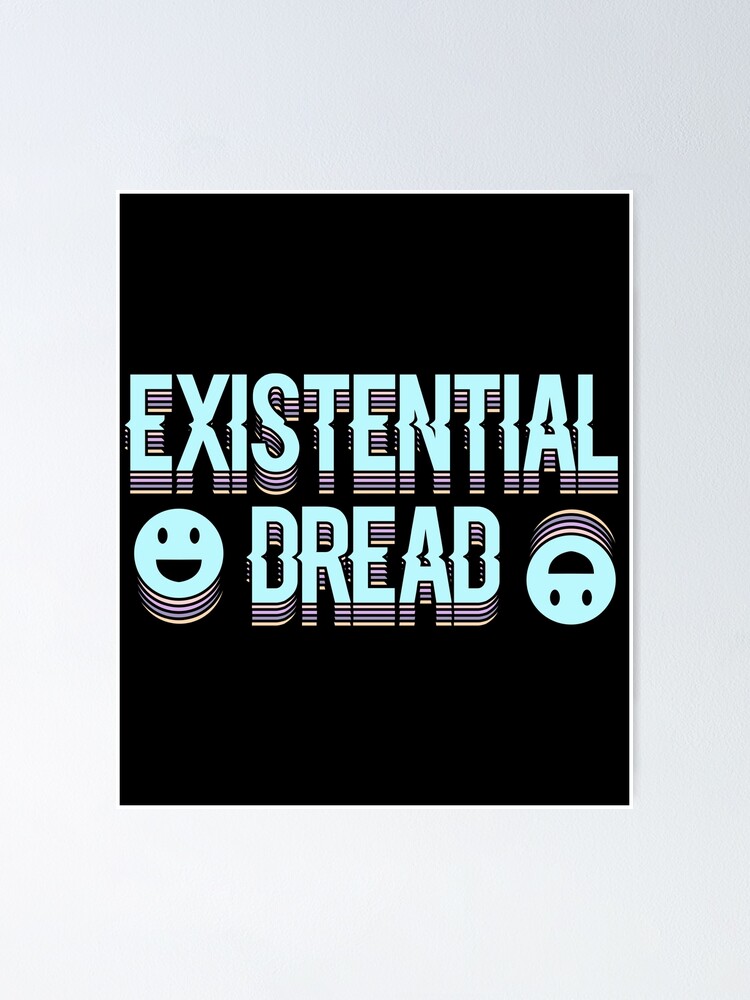 "Existential Dread Funny Aesthetic Vaporwave Pastel Smiley" Poster by ...