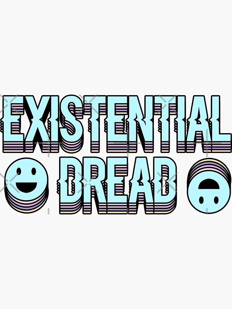 "Existential Dread Funny Aesthetic Vaporwave Pastel Smiley" Sticker by ...
