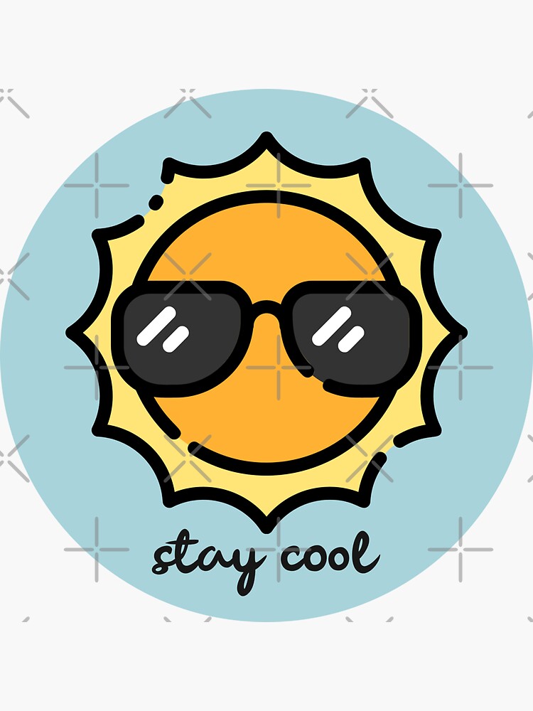 "Stay Cool Anytime" Sticker for Sale by Grateful-Fool | Redbubble