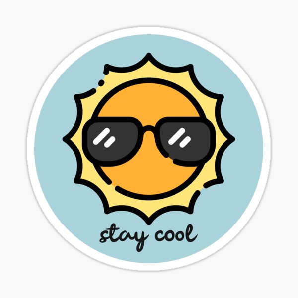 "Stay Cool Anytime" Sticker for Sale by Grateful-Fool | Redbubble