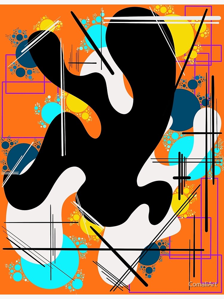"Dancing Shapes 03" Poster for Sale by ComaliArt | Redbubble