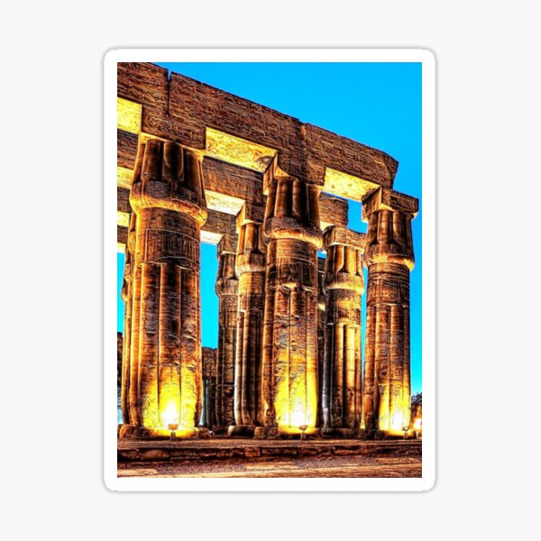 "Temple of Luxor" Sticker for Sale by zizoored | Redbubble