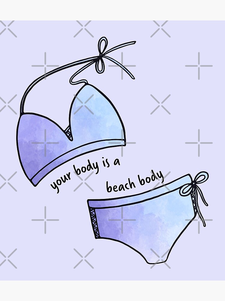 "Bikini Beach Body Body Positivity" Poster for Sale by murialbezanson ...
