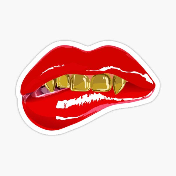 "The glossy vamp" Sticker for Sale by RibhuMeghna | Redbubble