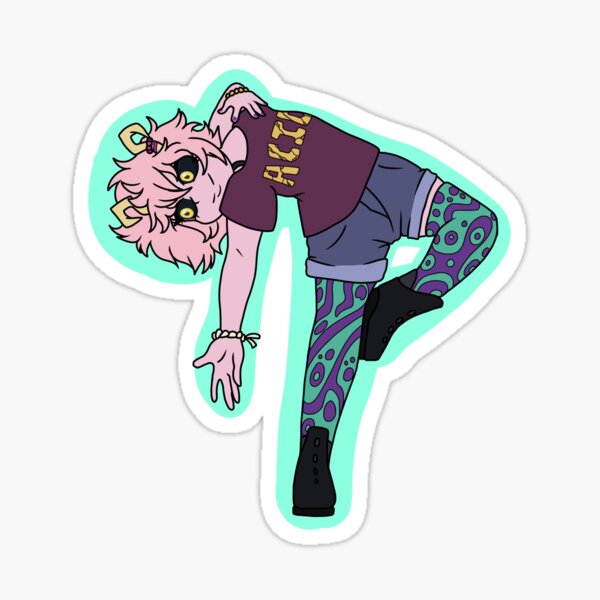 "Mina Ashido" Sticker for Sale by MischievousArt | Redbubble