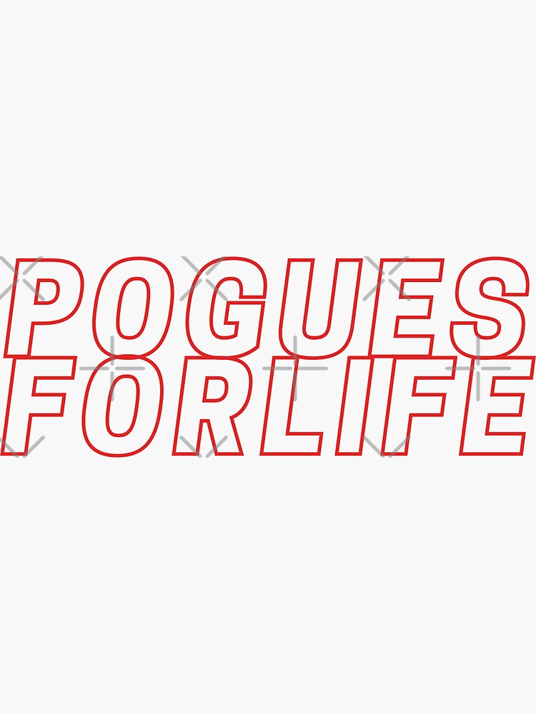 "pogues for life outer banks sticker, shirt, sweater, mask" Sticker for ...