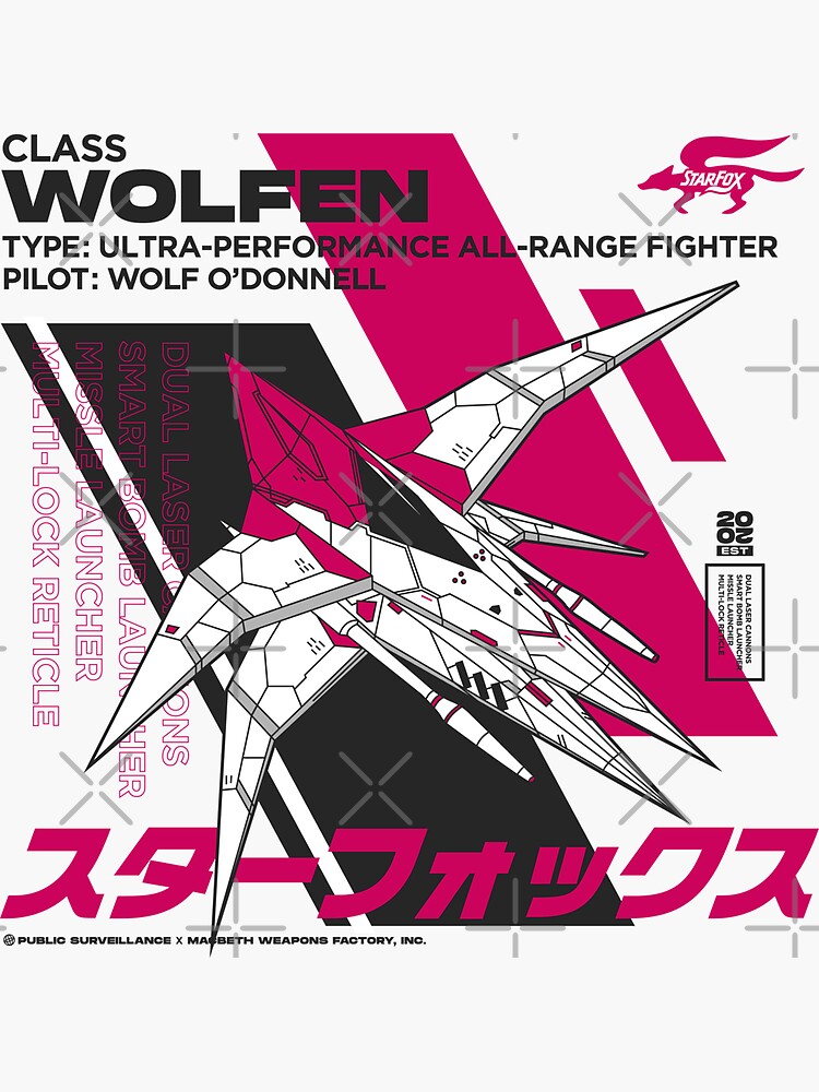 "WOLFEN" Sticker for Sale by Hiro-Yasuo | Redbubble