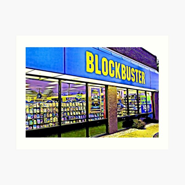 "BLOCKBUSTER" Art Print for Sale by Amber Hicks | Redbubble