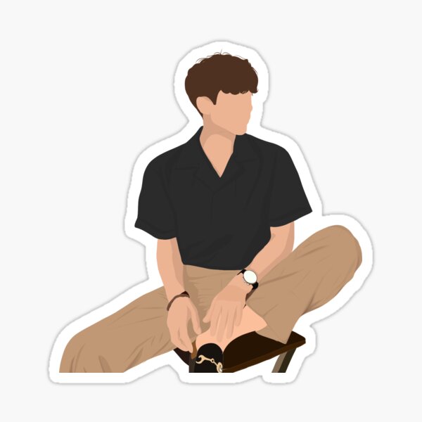 "classic faceless guy illustration" Sticker for Sale by Noobandroidart ...