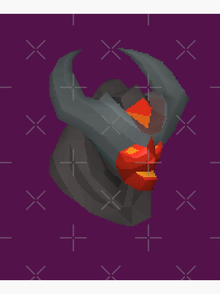 "OSRS Smolcano pet Chathead" Mounted Print for Sale by Tippen | Redbubble