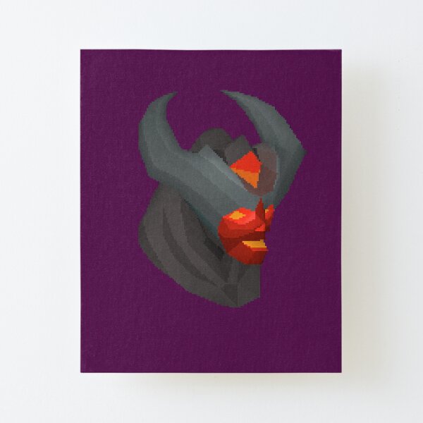 "OSRS Smolcano pet Chathead" Mounted Print for Sale by Tippen | Redbubble