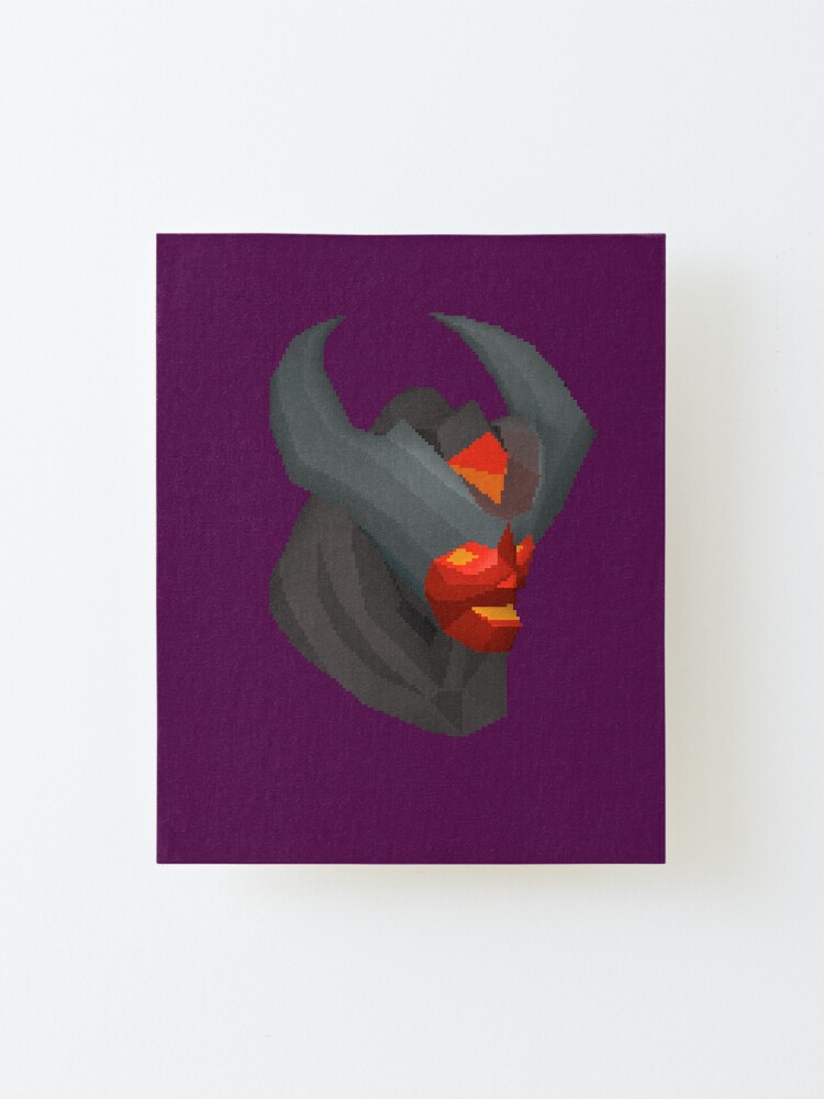 "OSRS Smolcano pet Chathead" Mounted Print for Sale by Tippen | Redbubble