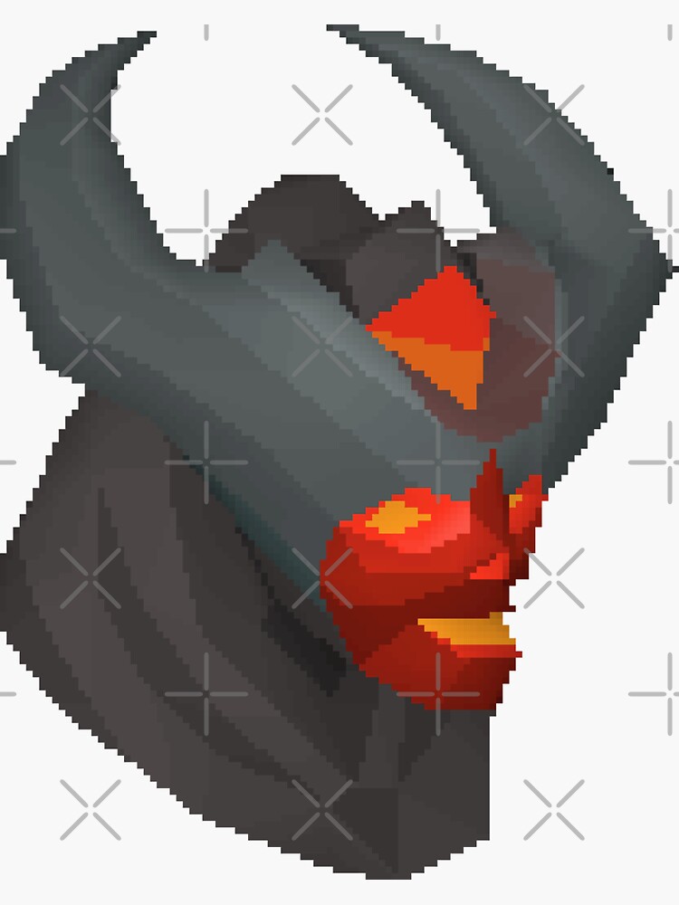 "OSRS Smolcano pet Chathead" Sticker by Tippen | Redbubble