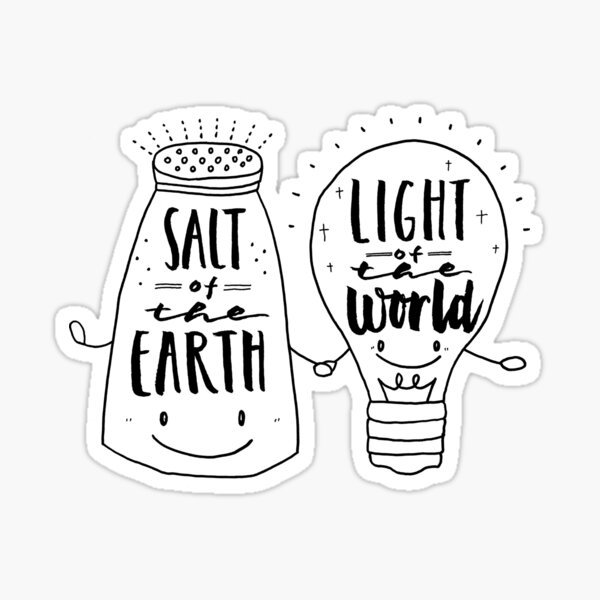 "Salt and light " Sticker for Sale by asobicanada | Redbubble