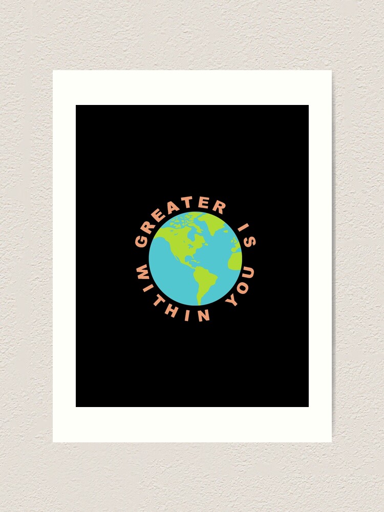 "Greater Is Within You II | Inspirational Christian Design Aesthetic ...
