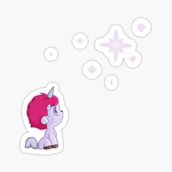 "Unico Starlight" Sticker for Sale by notanangel81 | Redbubble